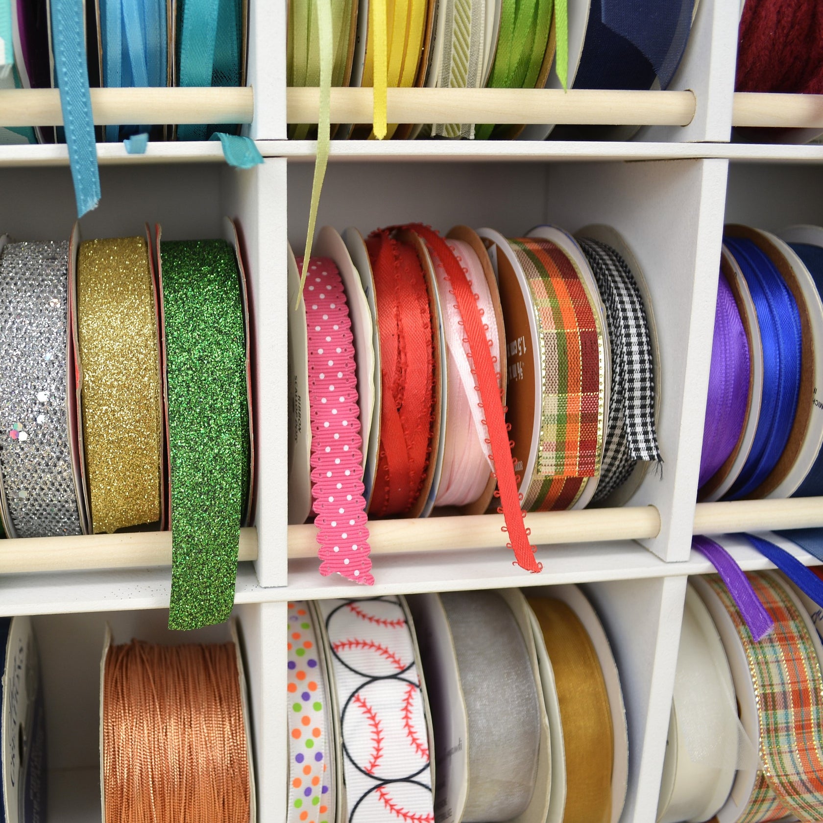Ribbon Spool Organizer, Easy To Use | OrganizeMore