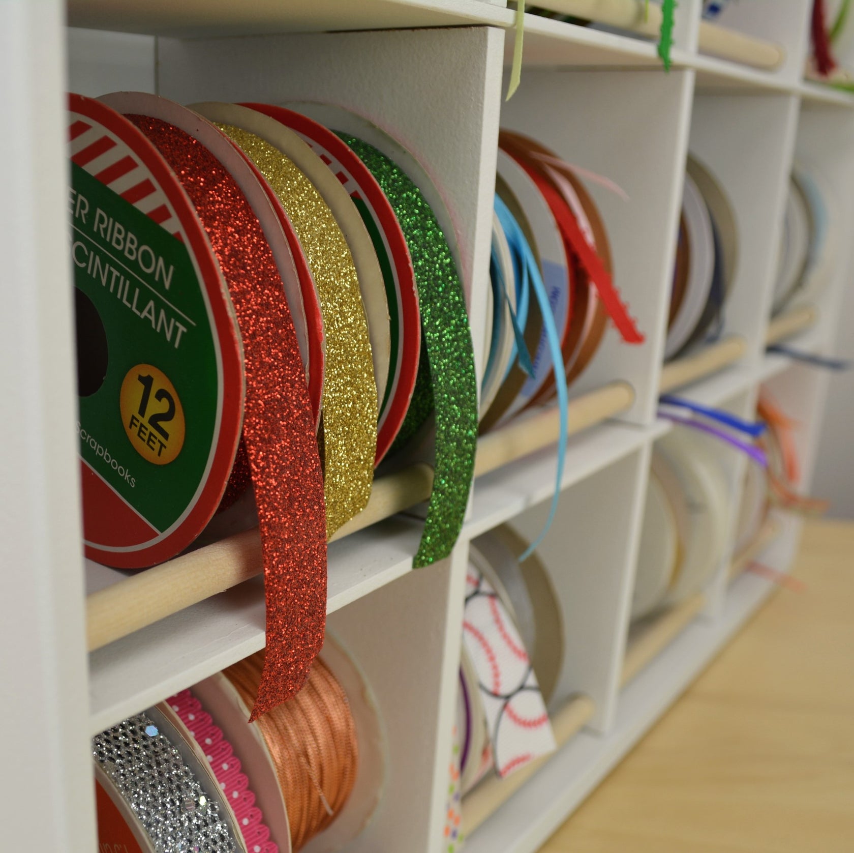 Ribbon Spool Organizer, Easy To Use | OrganizeMore